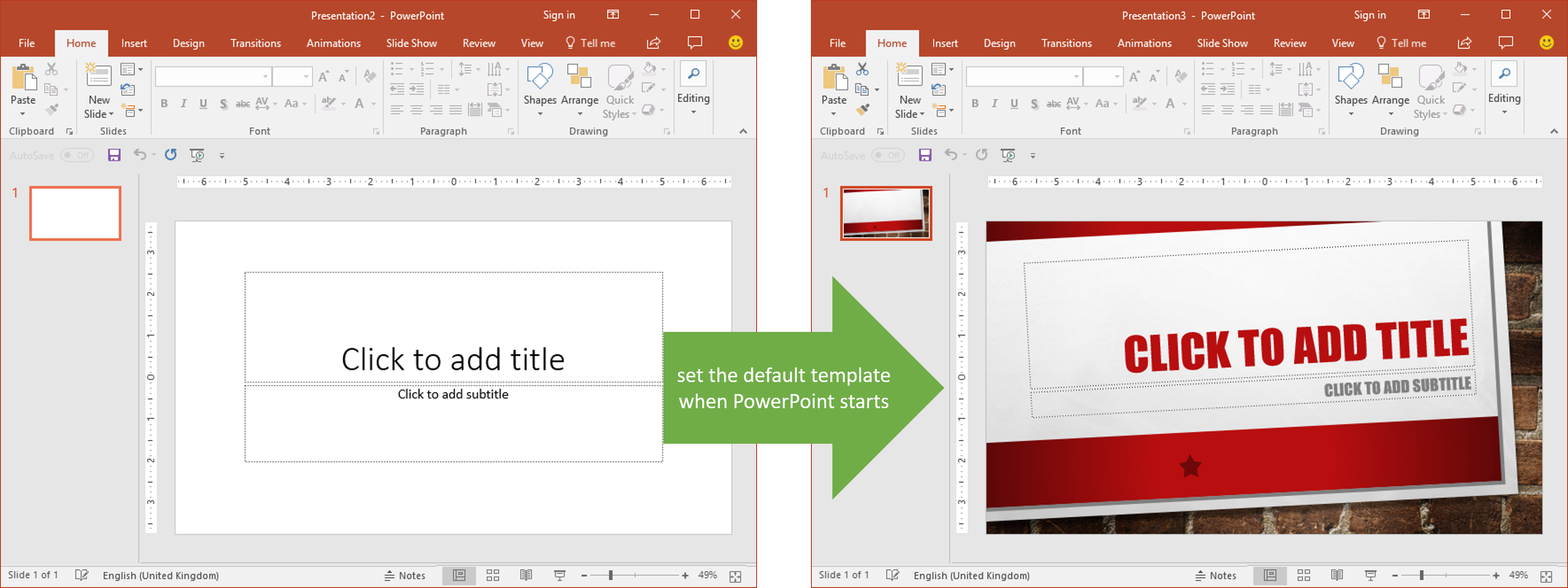 Powerpoint Replace Template